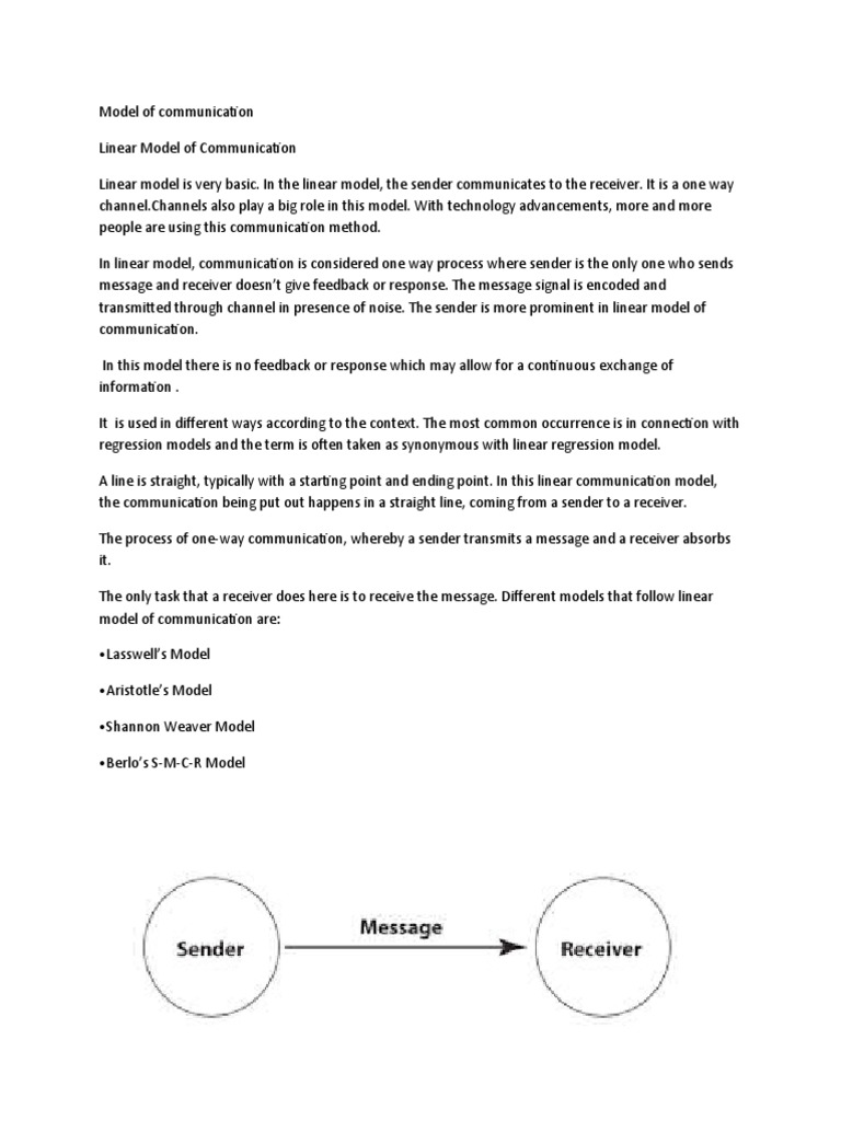 Communication Models Explained | PDF | Communication | Human Nature