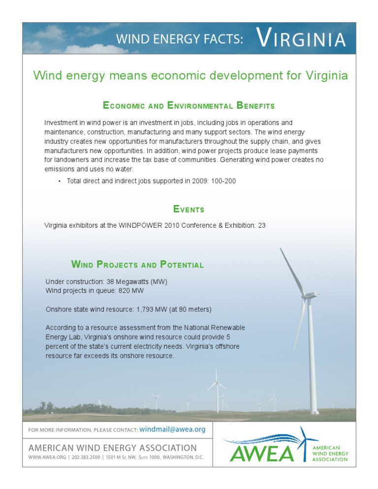Virginia Wind Energy Economic Impact | PDF