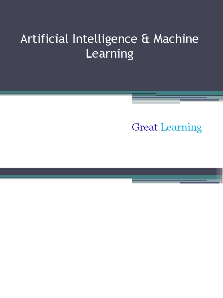AI and Machine Learning Overview | PDF