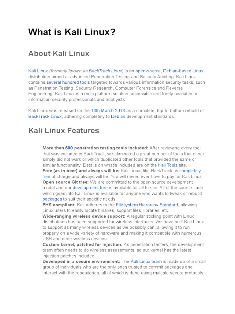 An Introduction to Kali Linux: A Debian-Based Penetration Testing ...