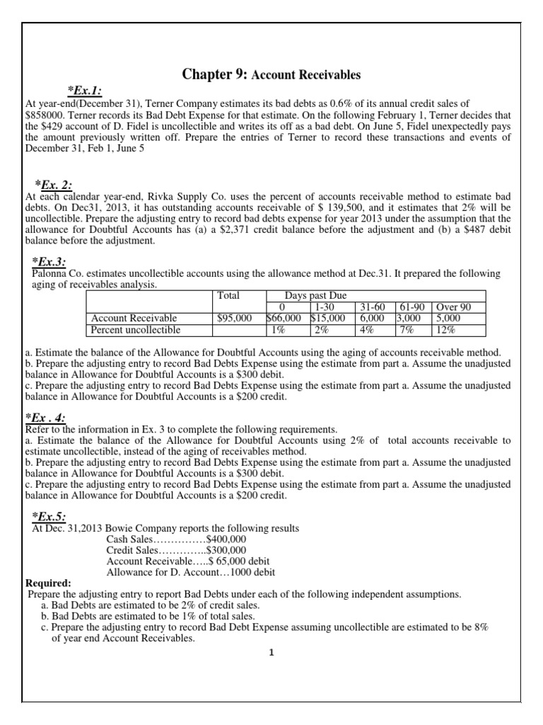 Lecture 4 & 5 | PDF | Bad Debt | Debits And Credits