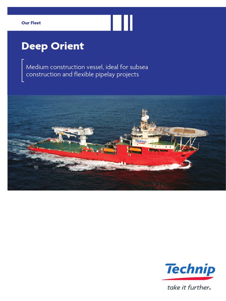 Deep Orient: Medium Construction Vessel, Ideal For Subsea Construction ...