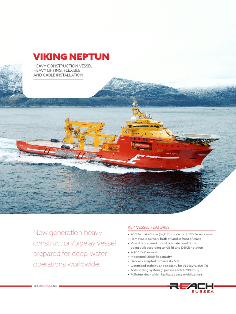 Viking Neptun: New Generation Heavy Construction/pipelay Vessel ...
