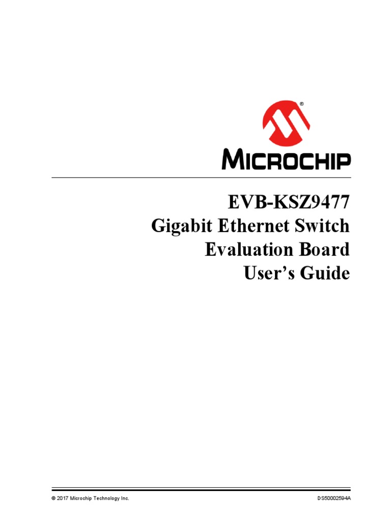 EVB-KSZ9477 Gigabit Ethernet Switch Evaluation Board User's Guide | PDF ...