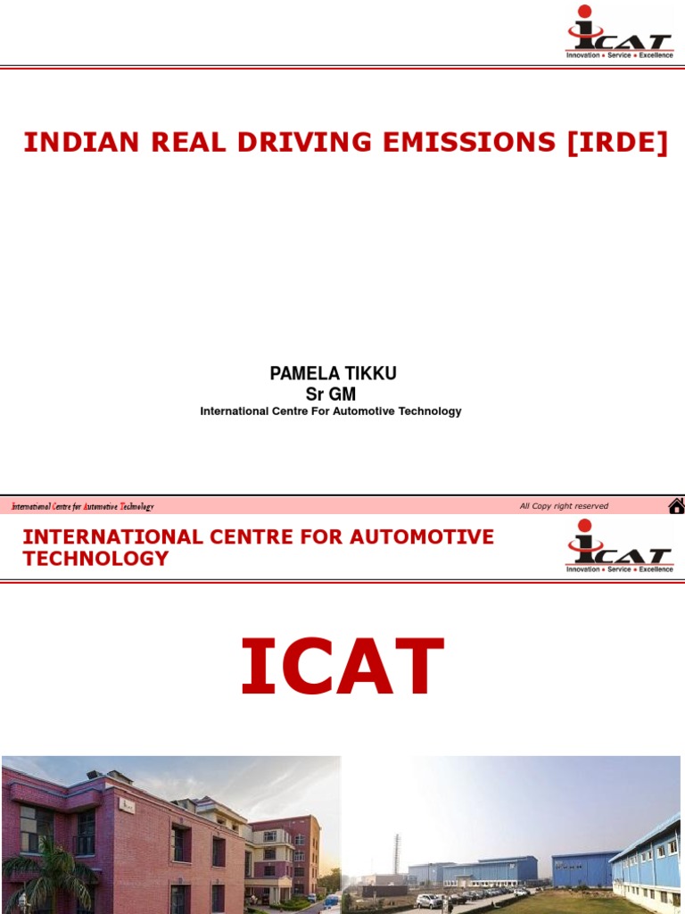 Ms. Pamela Tikku (ICAT) | PDF | Science | Transport