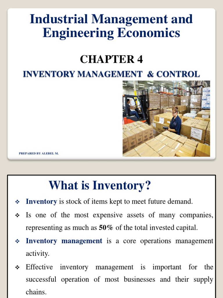 Ch 04 Inventory Management Control 22 09 2013 E Pdf Inventory