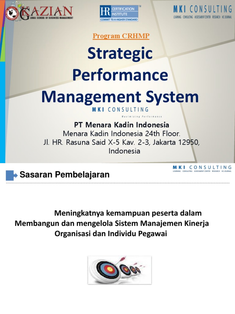 Strategic Performance Management System | PDF