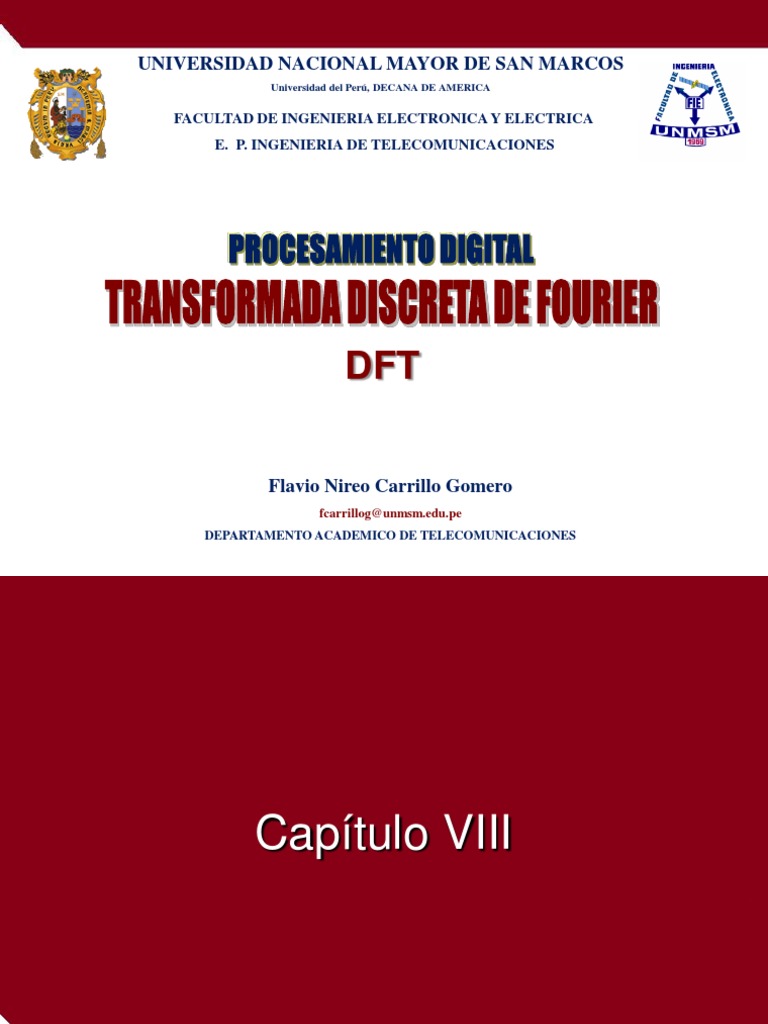 (PD) Cap - 08 - DFT - 20 - I | PDF | Transformada discreta de Fourier ...