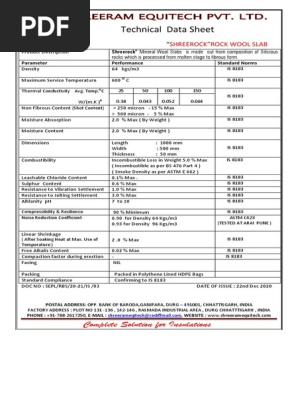 Technical Data Sheet: Complete Solution For Insulations PDF, 57% OFF