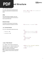 Beginner HTML - Elements and Structure Cheatsheet - Codecademy | PDF | Html Element | Html