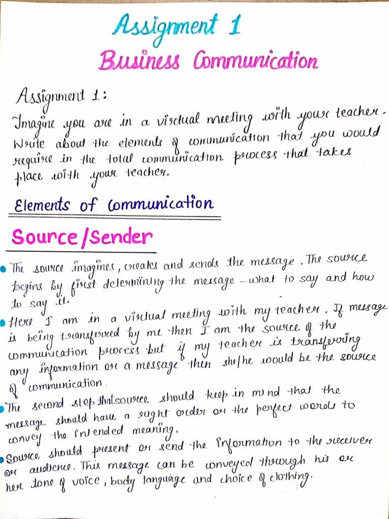 Business Communication Assignment-1 | PDF
