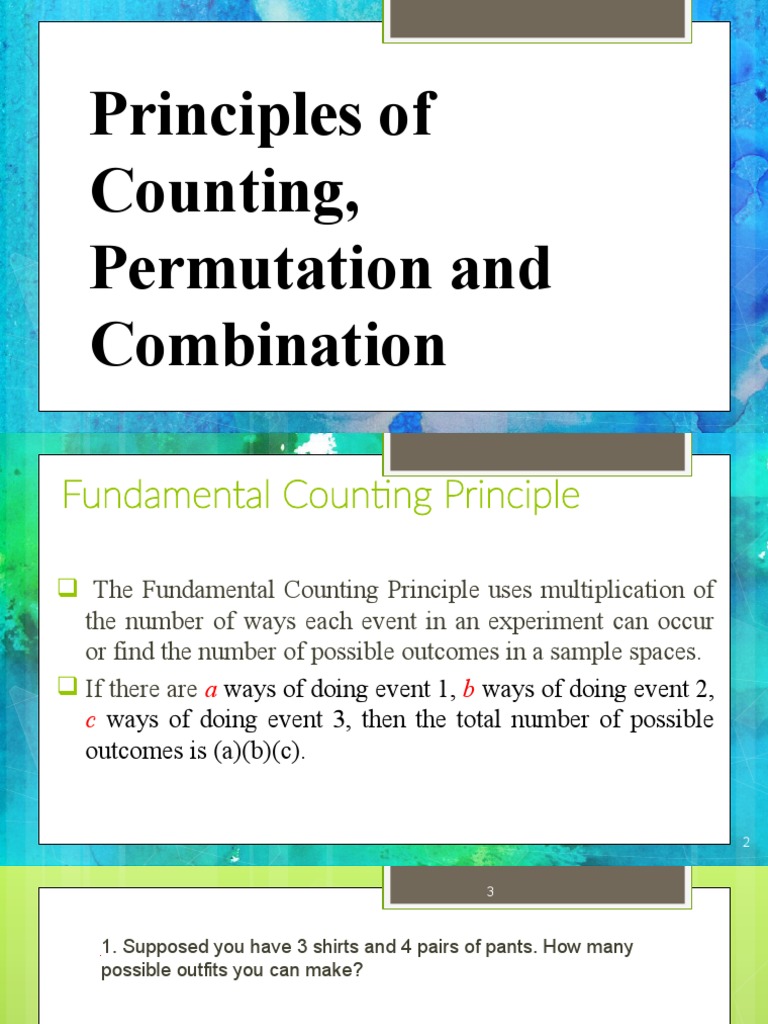 Permutations and Combinations XD | PDF | Permutation | Teaching Mathematics