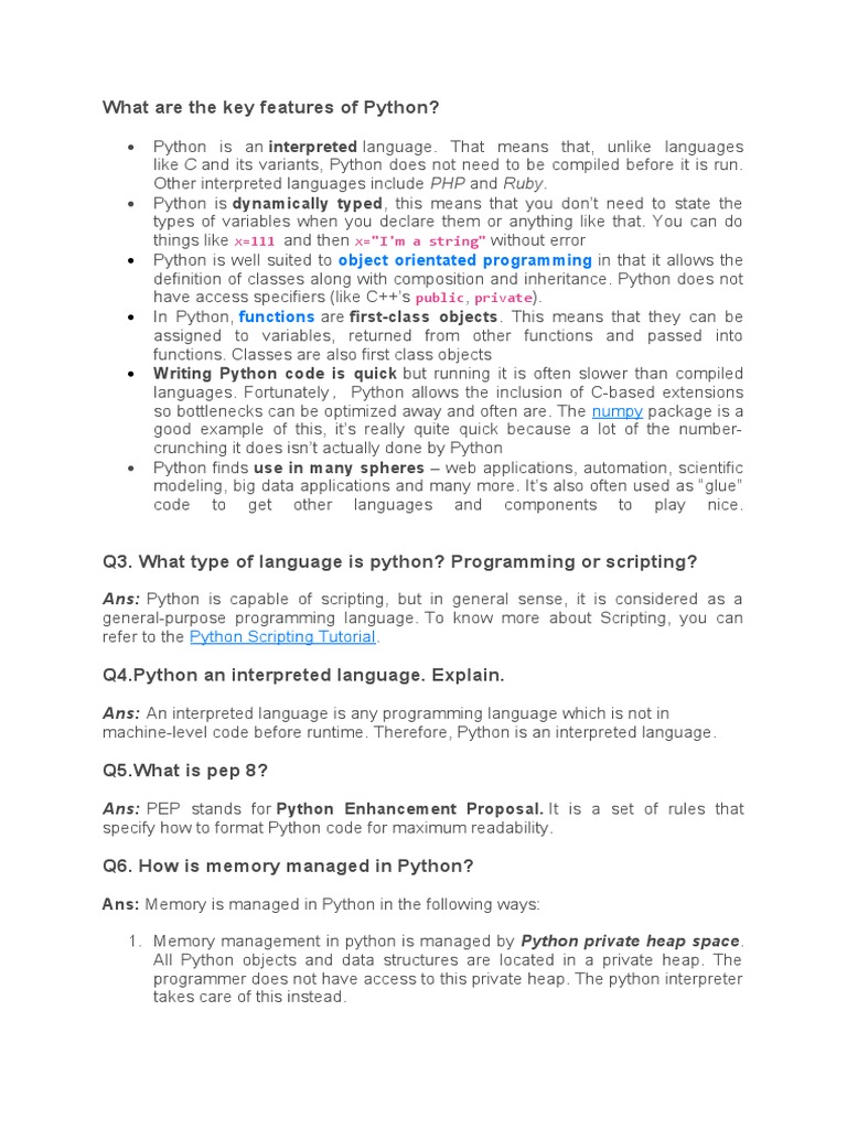 What Are The Key Features of Python?: Object Orientated Programming ...
