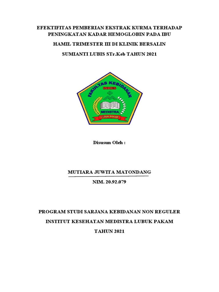 Skripsi Ekstrak Kurma | PDF