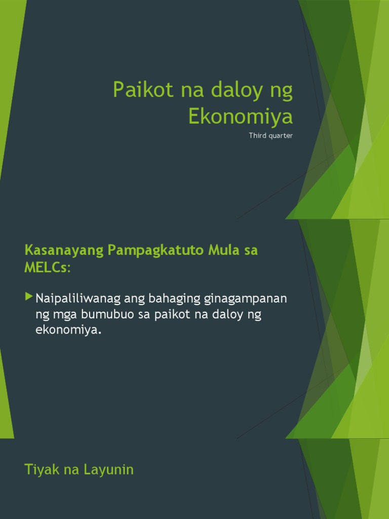 Paikot Na Daloy NG Ekonomiya | PDF