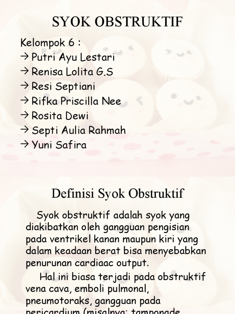 Syok Obstruktif 2 | PDF