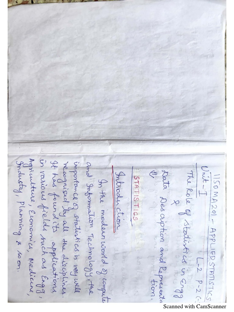 Introduction To Applied Statistics | PDF