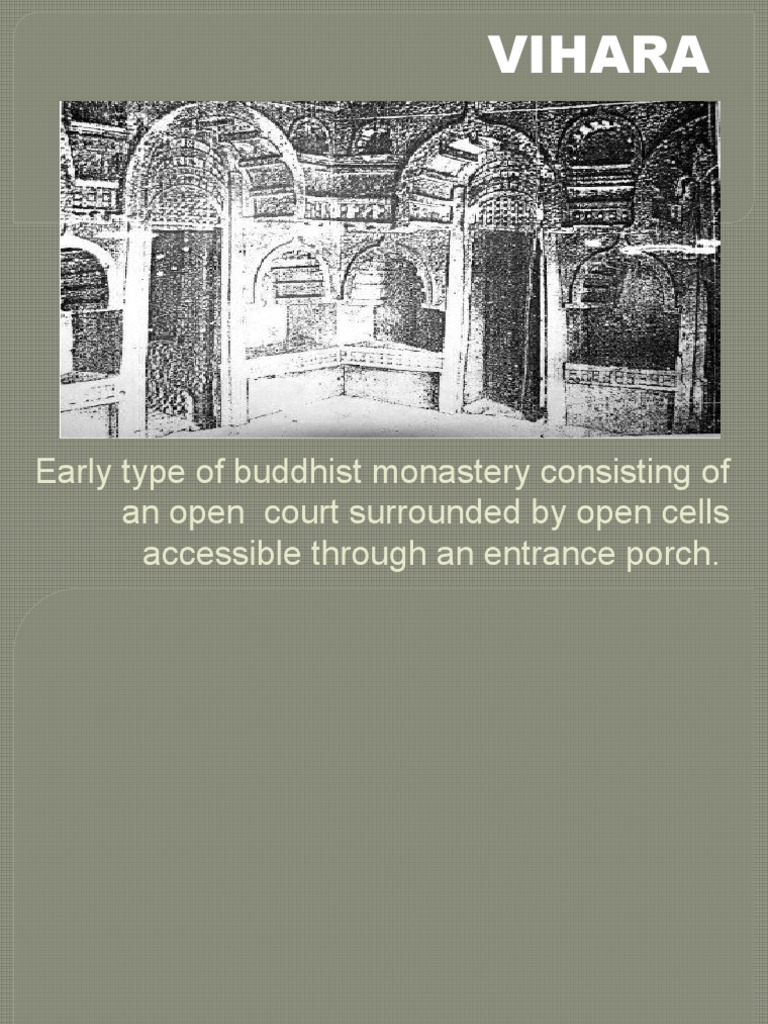Early Type of Buddhist Monastery Consisting of An | PDF