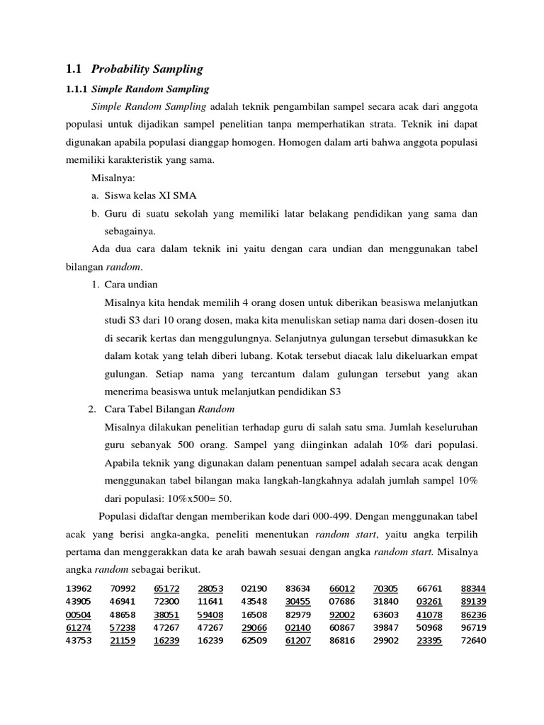 Probability Sampling & Non Probability Sampling | PDF