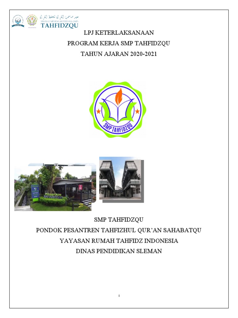 LPJ Program Kerja SMP TahfidzQu 2020-2021 | PDF