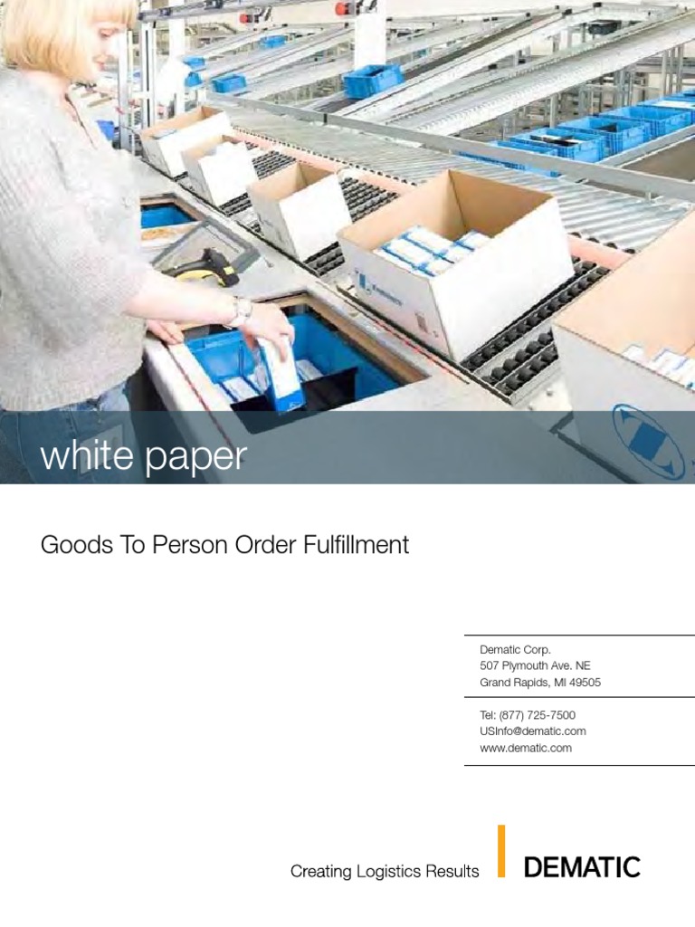 Dematic Goods | PDF | Warehouse | Supply Chain Management
