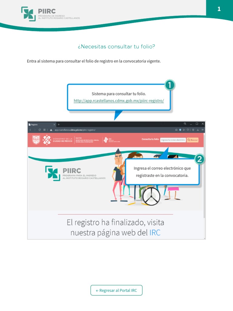 Piirc: ¿Necesitas Consultar Tu Folio? | PDF