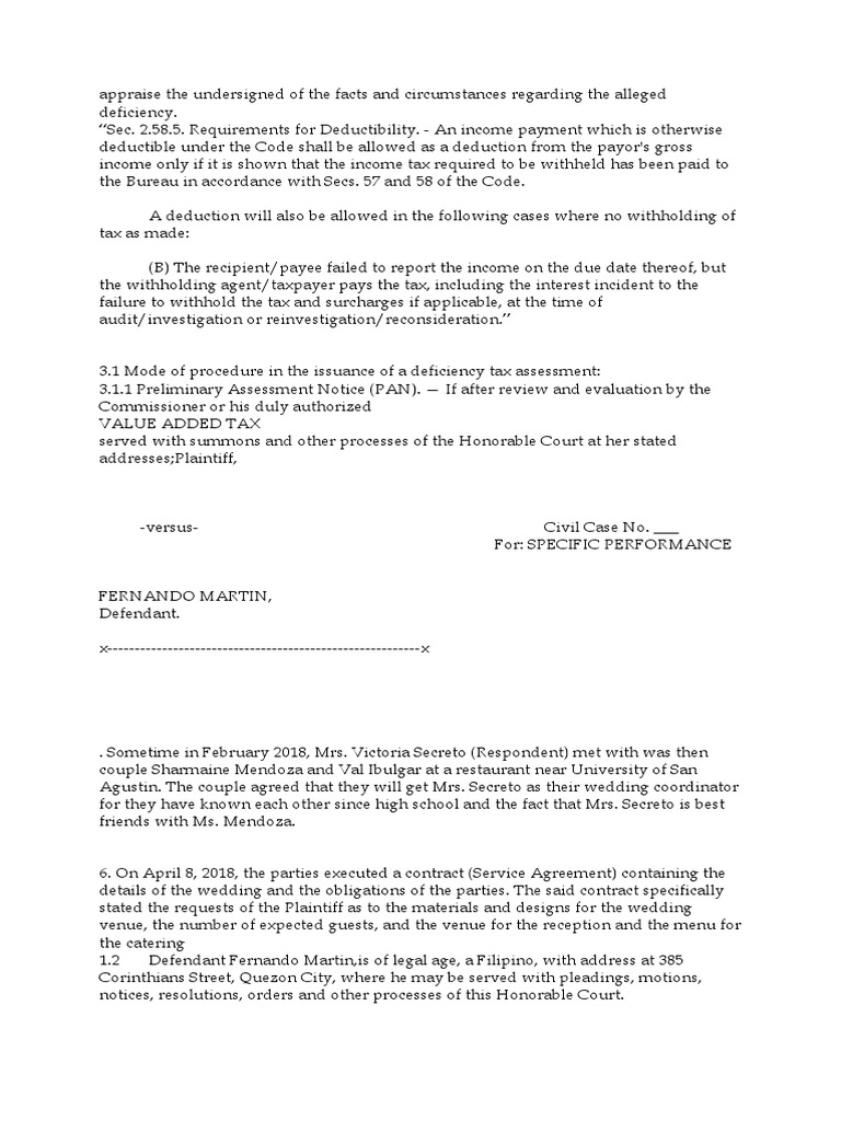 Sworn Comment - Mr. 39 | PDF | Apa Style | Payments