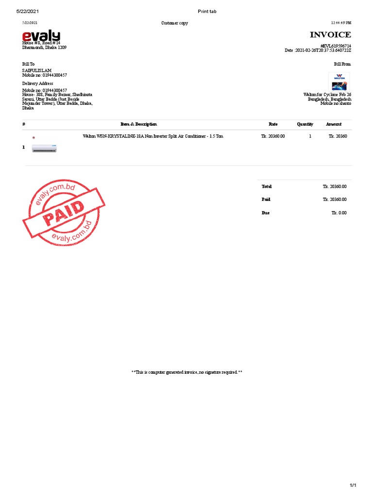 Invoice: # Item & Description Rate Quantity Amount | PDF | Business ...