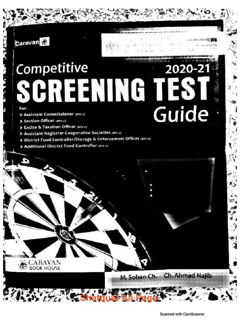 Screening Test CCE Guide Book | PDF
