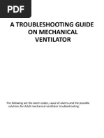Ventilator Alarms and Troubleshooting | PDF | Pulmonology | Clinical ...