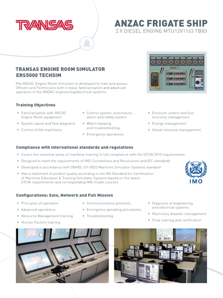 ANZAC Frigate Engine Room Simulator: Training Officers and Technicians ...