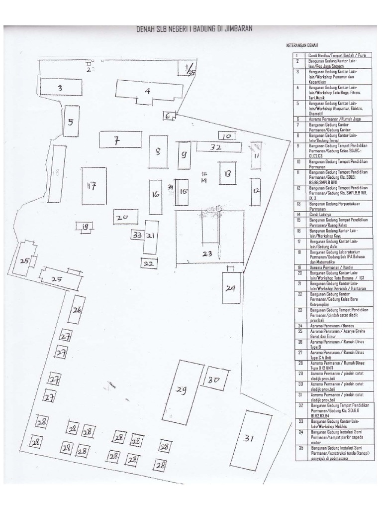 DENAH PLAN SLB N 1 BADUNG - Print | PDF