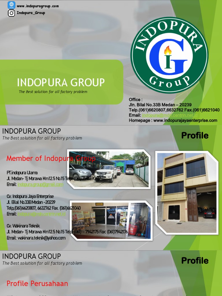 Indopura Group: The Best Solution For All Factory Problem | PDF