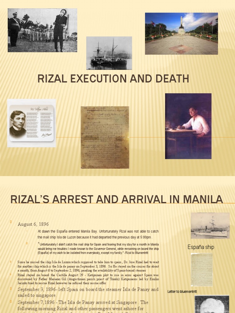 Rizal Arrested and Execution | PDF | Philippines | Violence