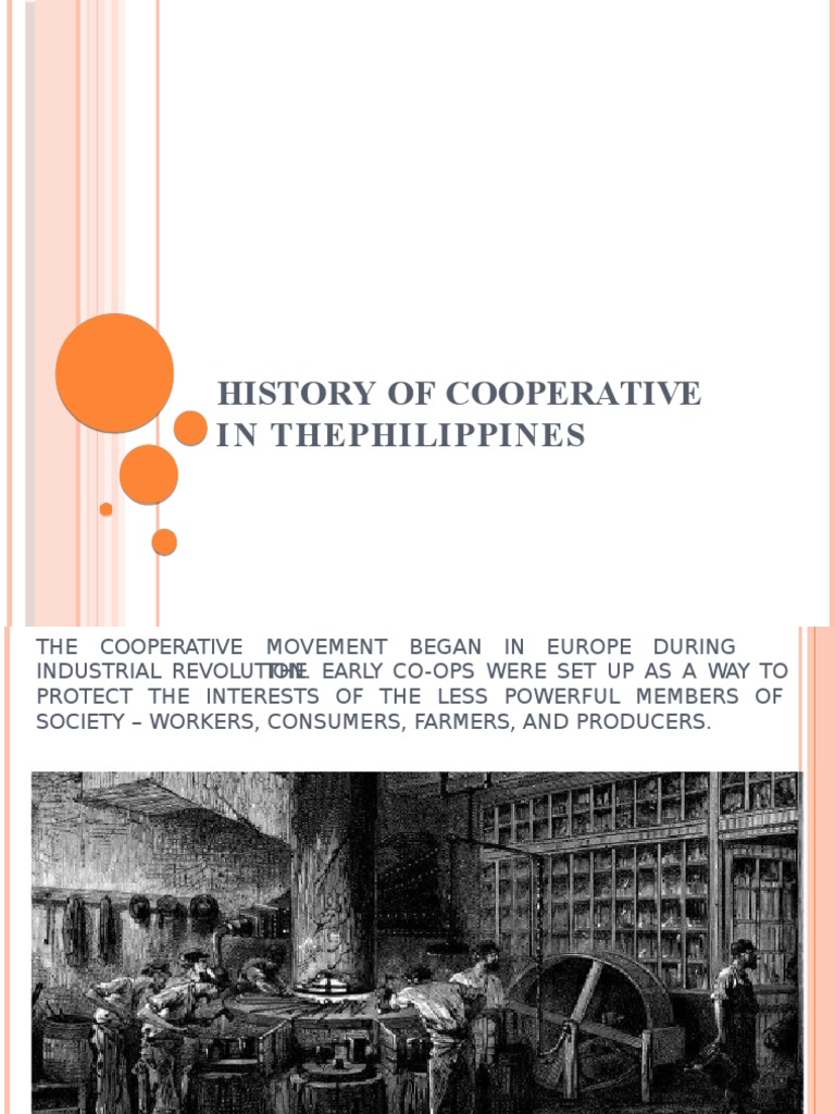 History of Cooperative in The Philippines | PDF | Cooperative | Social ...
