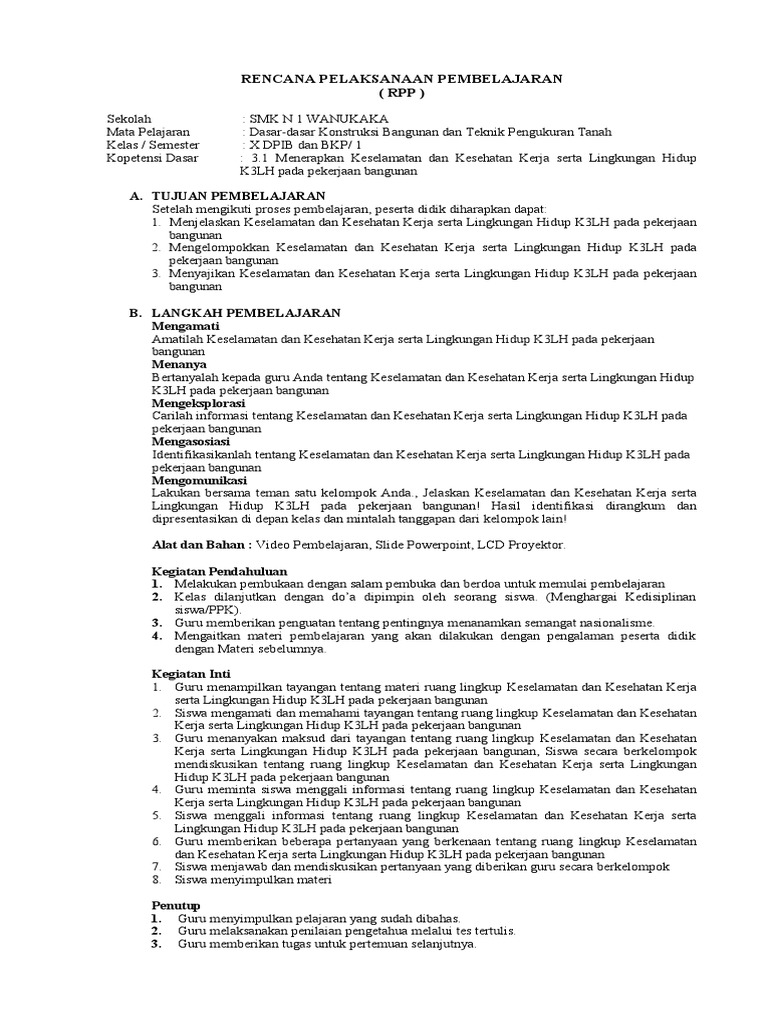 RPP DDKB Dan TP | PDF | Karier & Perkembangan | Seni