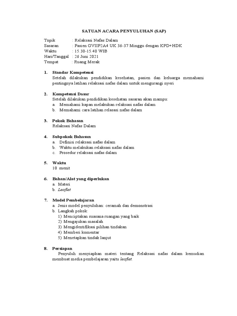 Sap HDK Juliansya | PDF