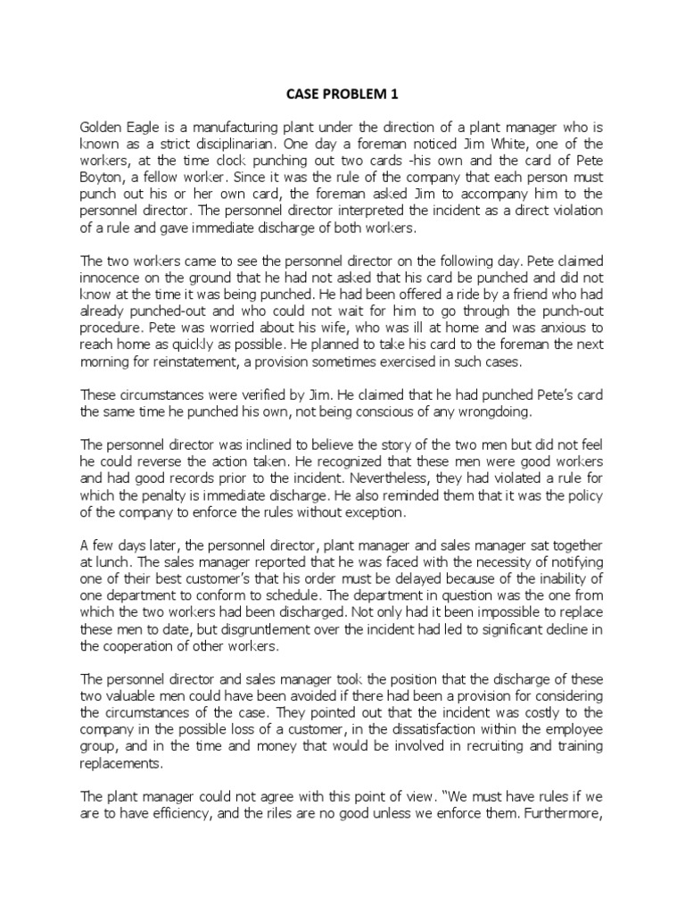 Case Problem 1 | PDF | Justice | Crime & Violence