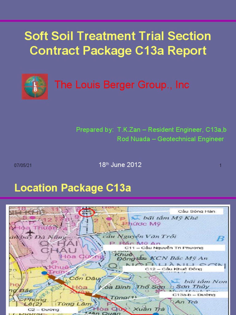 Slide Soft Soil Treatment For Package C13a Report | PDF | Geotechnical Engineering | Drainage