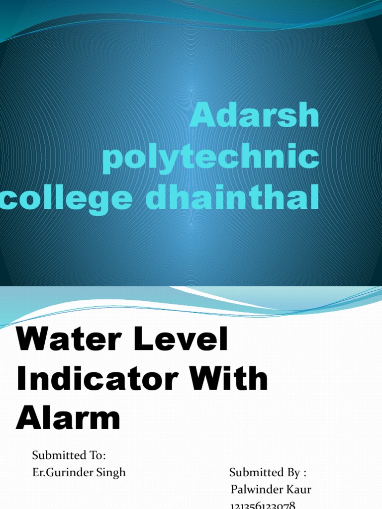 Dokumen - Tips PPT On Water Level Indicator | PDF | Light Emitting ...