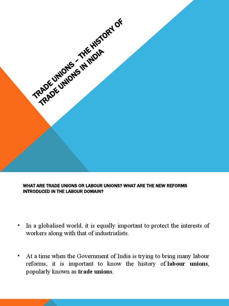 Trade Unions - The History of Labour Unions | PDF | Trade Union ...