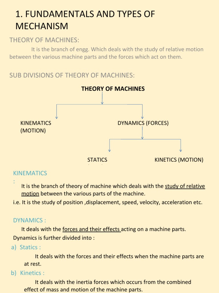 Simple Mechanism | PDF | Machines | Kinematics