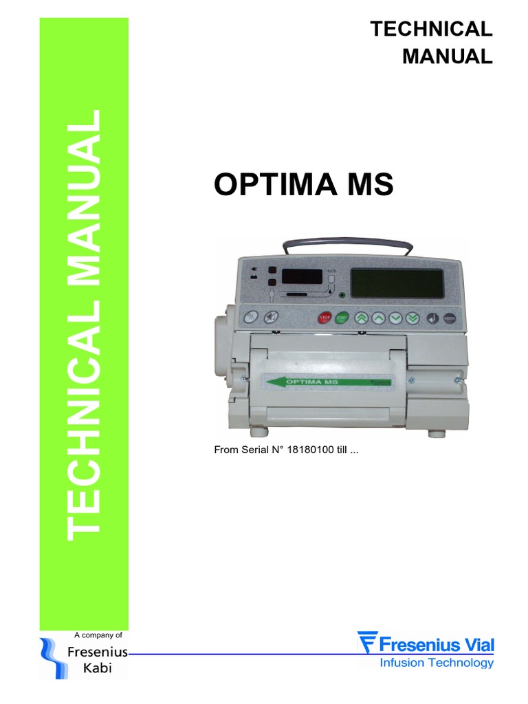 Optima MS: Technical Manual | PDF | Power Supply | Menu (Computing)