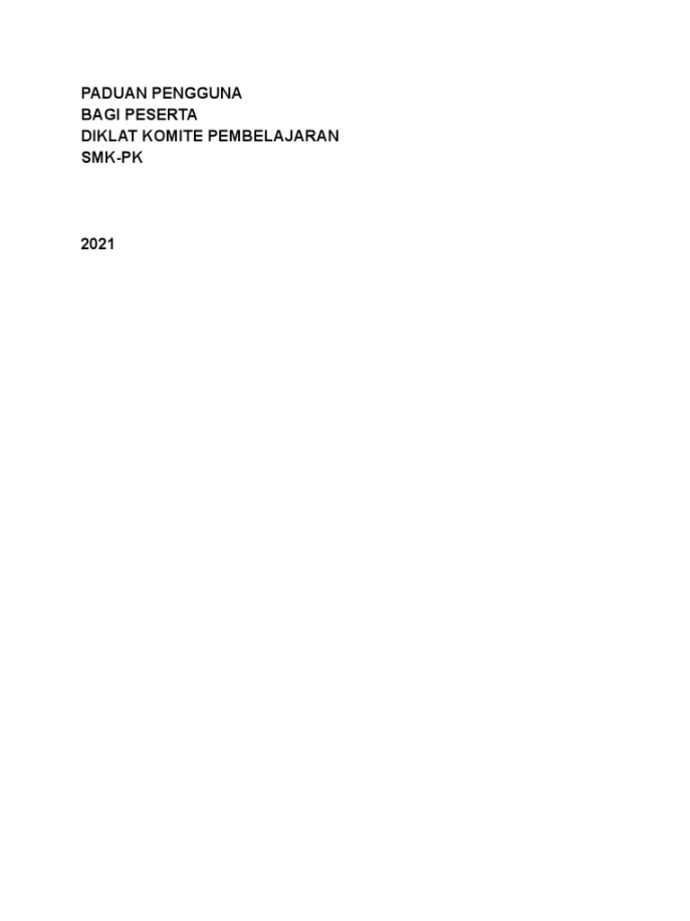 Panduan Pengguna DKP Peserta | PDF | Karier & Perkembangan | Bisnis
