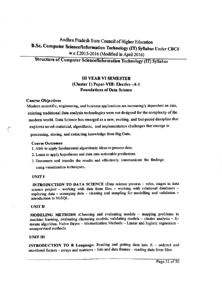 Big Data Syllabus | PDF | Apache Hadoop | Map Reduce