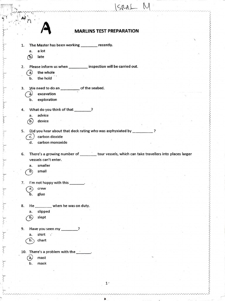 Daily Pelaut Marlins - Test-Set - A | PDF