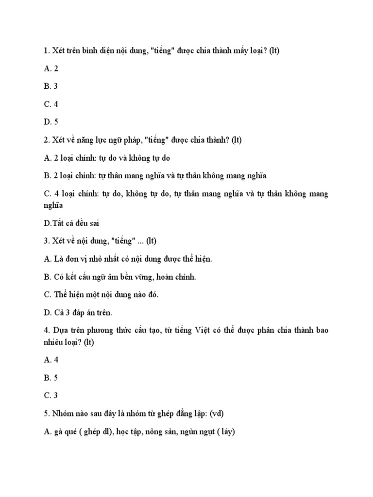 Câu Hỏi NMVN | PDF