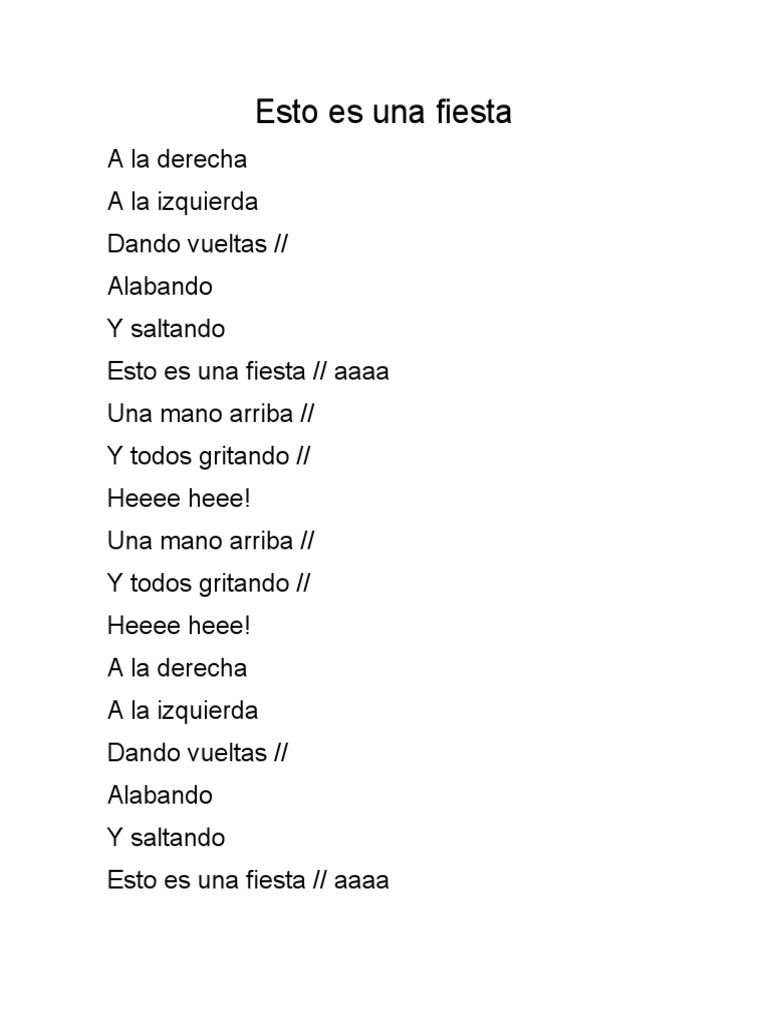 Esto Es Una Fiesta | PDF