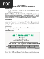 History and Structure of the AFP | PDF | Philippines | Military