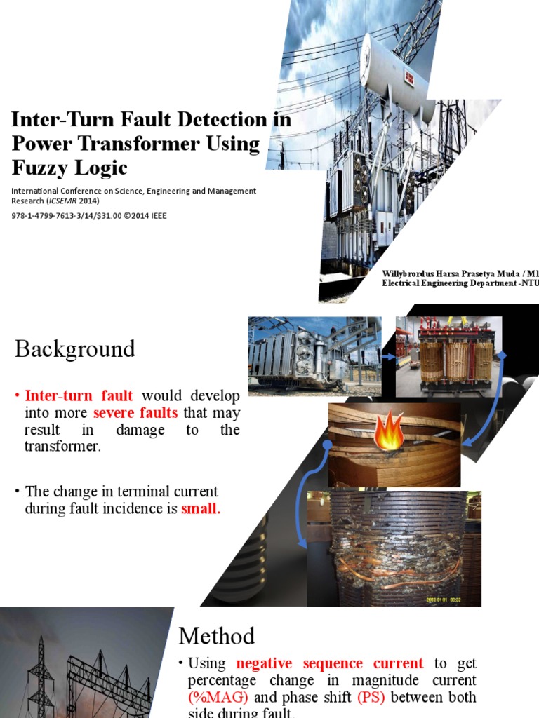 Turn To Turn Fault Using Fuzzy Logic | PDF | Fuzzy Logic | Transformer